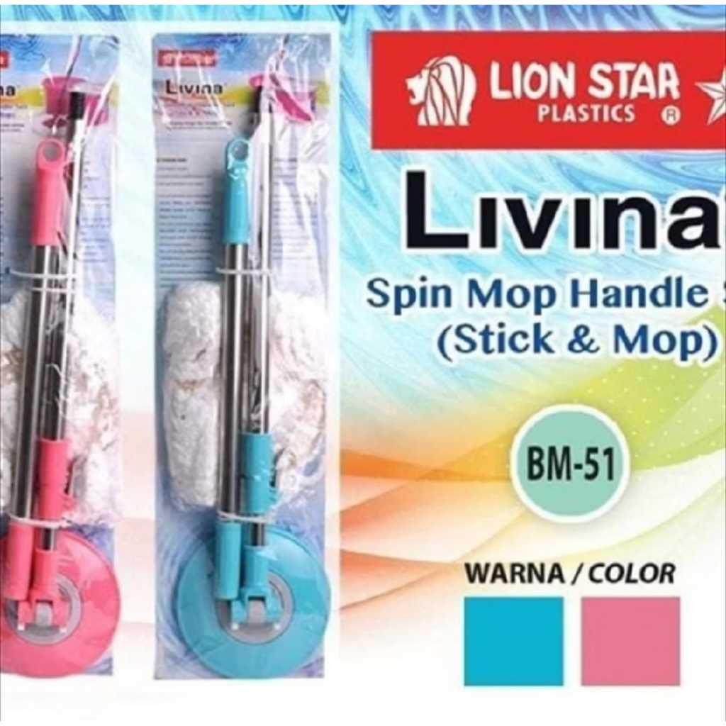 Jual REFILL SPIN MOP LIVINA LION STAR - PEL PUTAR - SET PEL AN - BM 45 ...