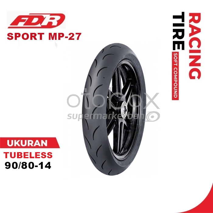 Jual Ban Motor FDR SPORT MP27 Ukuran 90/80-14 RING 14 Tubeless Ban Soft ...