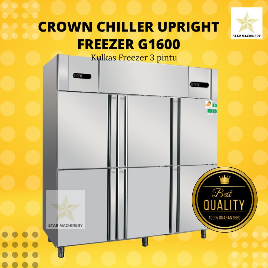 Jual Kulkas Chiller Freezer 6 Pintu - Crown Horeca Freezer Upright ...