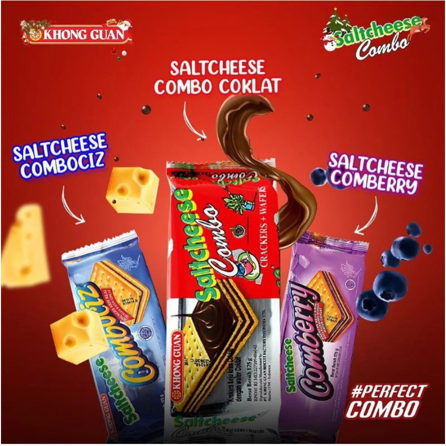 Jual KHONG GUAN Saltcheese Combo Cokelat / Saltcheese Combociz ...
