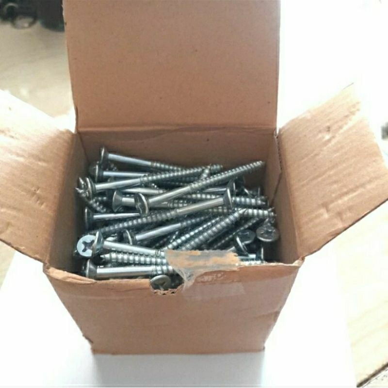 Jual (50pcs) Skrup Fh/Fab 12×21/2 Taping Screw 12×6cm | Shopee Indonesia