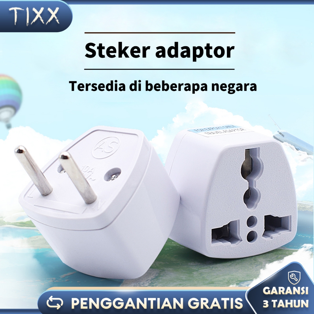 Jual Steker adaptor 250V 10A tersedia di beberapa negara tur dapat ...
