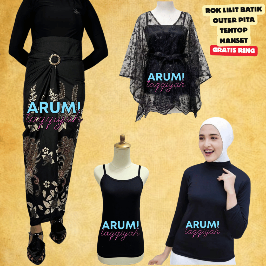 Jual Oneset kebaya outer pita cantik mix rok lilit batik series lamaran dan wisuda kekinian 2024 ...