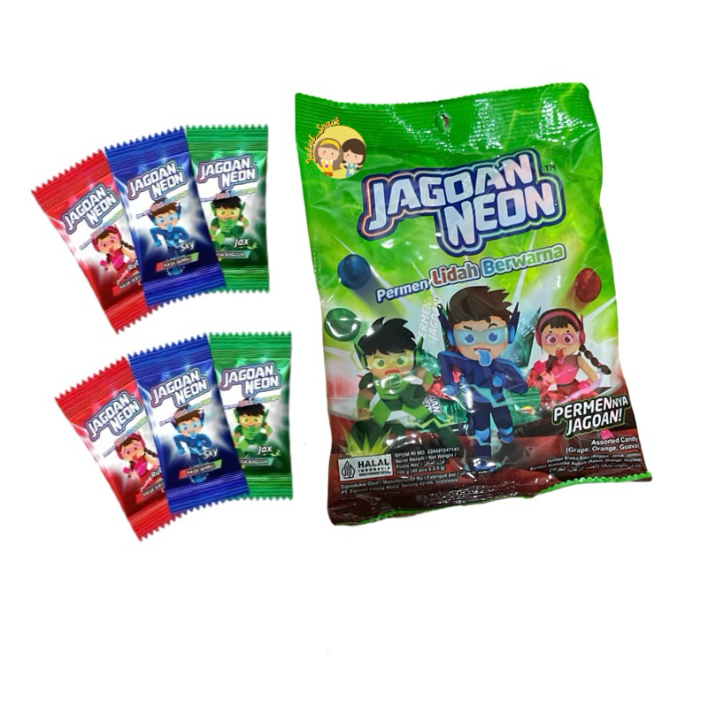 Jual Permen Jagoan Neon Assorted Kecil - Isi 40 pcs - Permen Jadul by ...