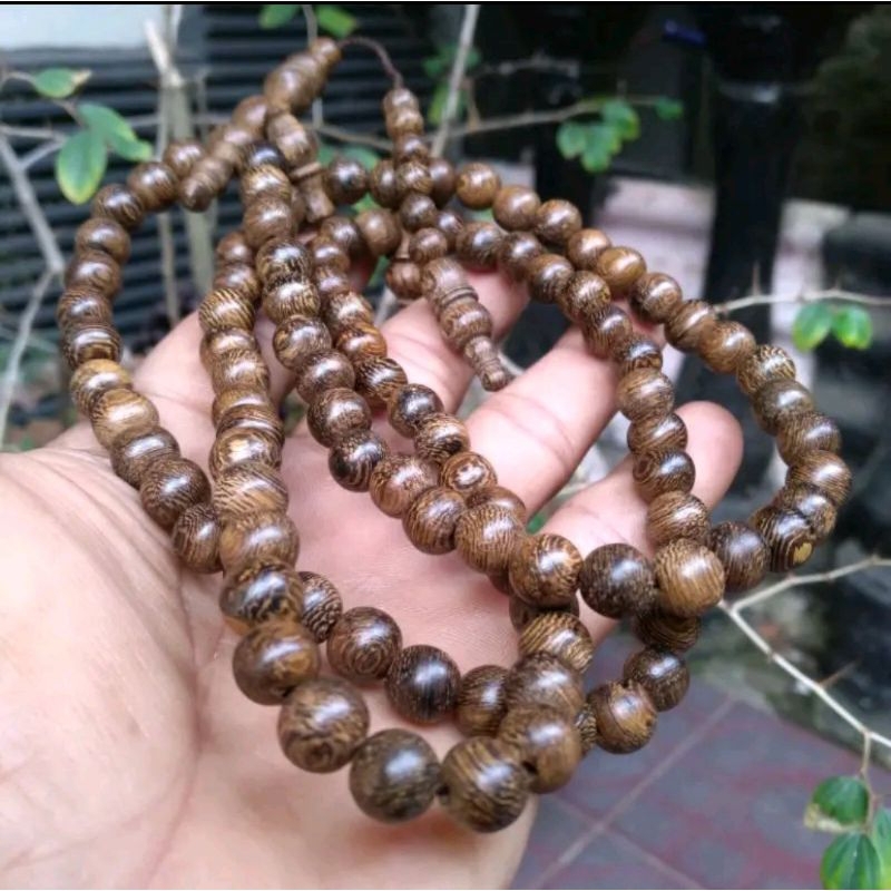 Jual Tasbih Galih kelor jawa 99Butir Dengan diameter 8mm | Shopee Indonesia