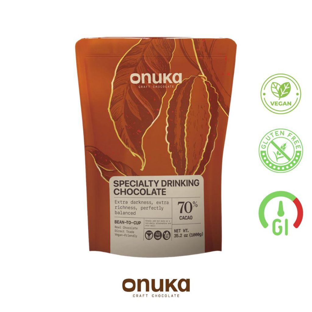 Jual Onuka 70% Dark Specialty Drinking Chocolate Powder 1kg / Minuman ...