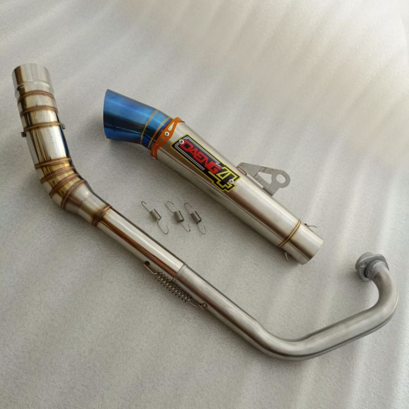 Jual Daeng Sai4 Exhaust Conical Open Pipe 1set Big Elbow Skygo Tmx 125 ...