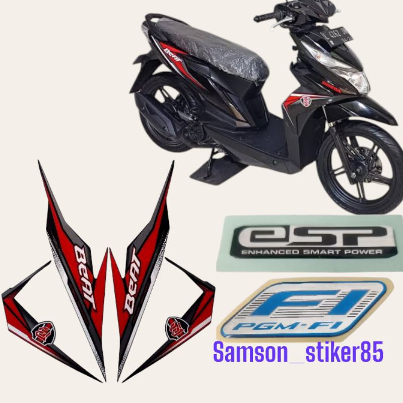 Jual stiker striping lis les bodi motor Honda Beat cbs esp fi 2019 ...