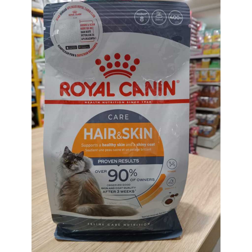Jual ROYAL CANIN HAIR AND SKIN 400GR FRESH PACK - RC HAIR AND SKIN CARE ...