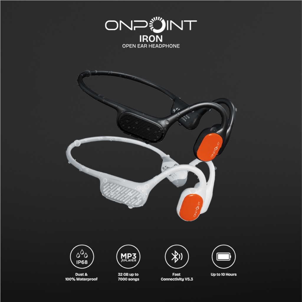 Jual Bundling 2pcs ONPOINT IRON OpenEar Bone Conduction Headphone ...