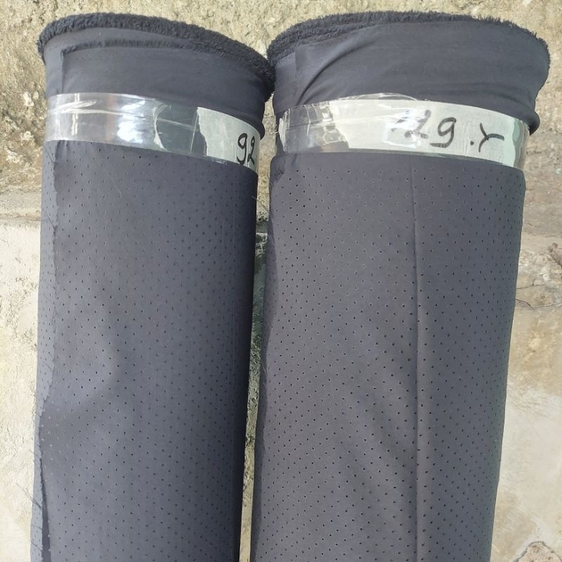 Jual kain despo stretch jala bolong warna hitam | Shopee Indonesia