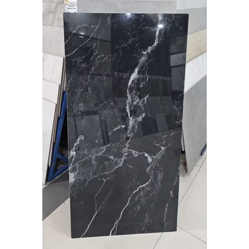 Jual Granit Roman GT1269484FR dVanta Black 60x120/Granit Motif Marmer ...