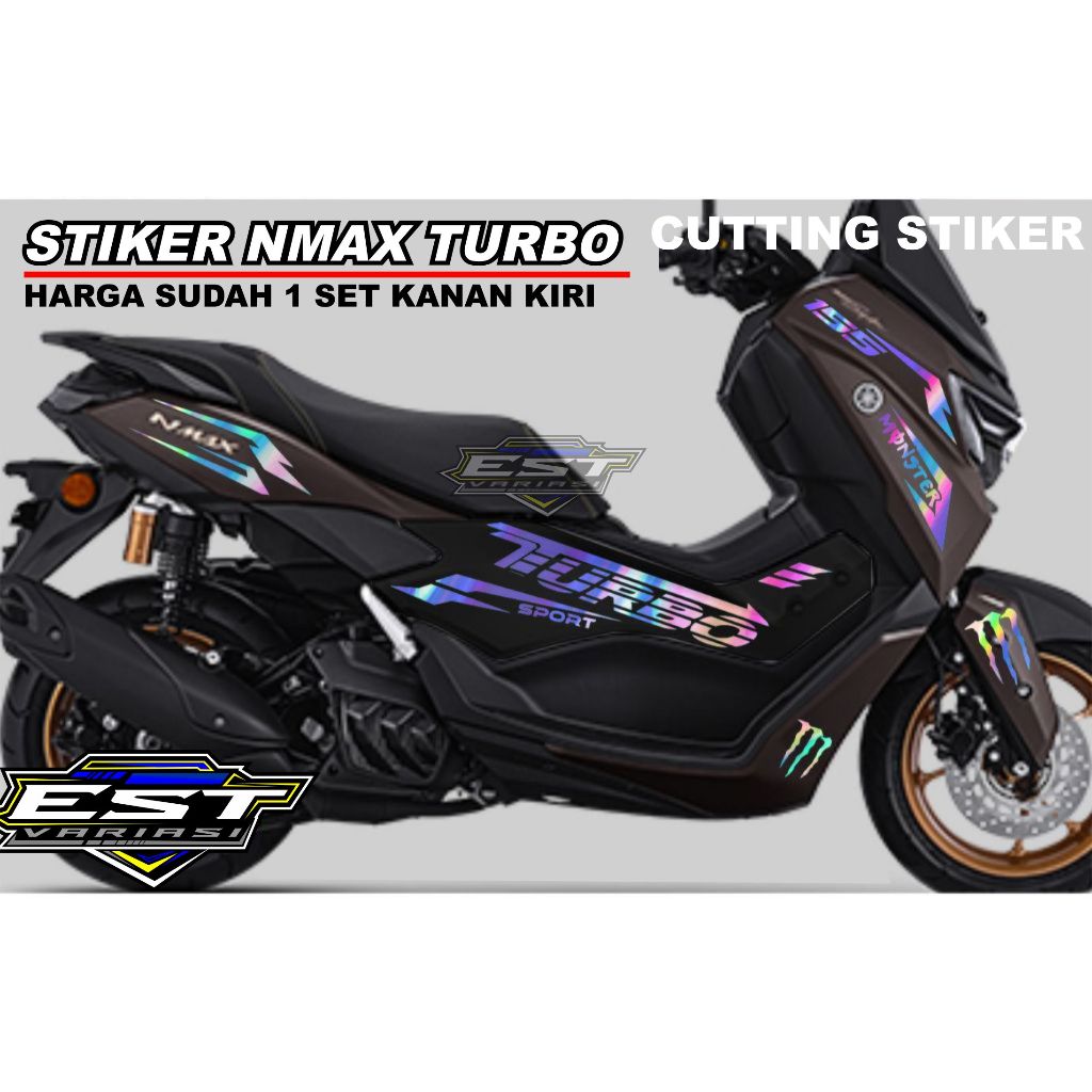 Jual STIKER ALL NEW NMAX TURBO DAN NEO HITAM STRIPING NMAX TERBARU 2024 ...