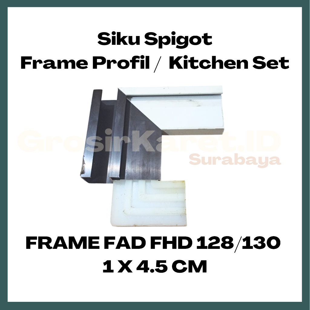 Jual Siku Frame Profile Aluminium Hollow siku Plastik penyambung spigot ...