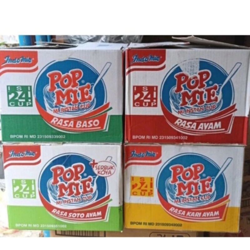 Jual 1 dus pop mie jumbo all varian isi 24 cup | Shopee Indonesia
