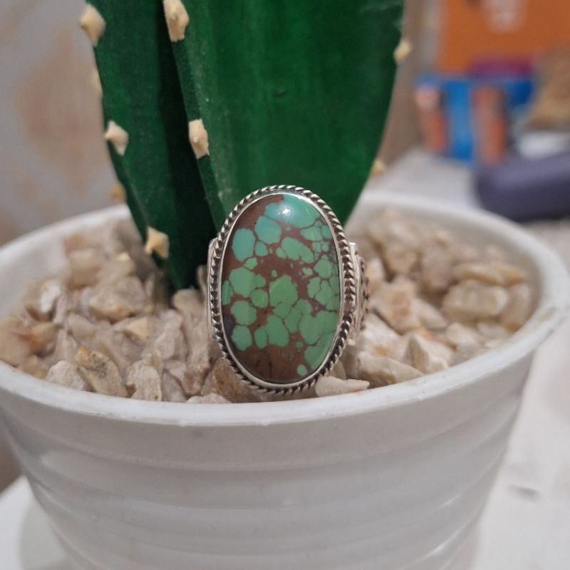Jual Natural Pirus Persia Ring Perak | Shopee Indonesia