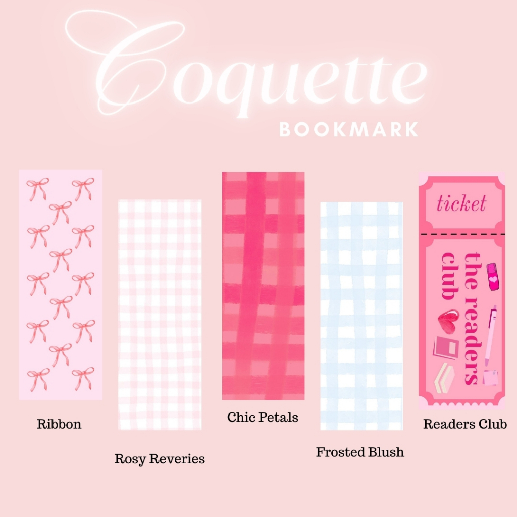 Jual Pembatas Buku/Penanda Buku/ Coquette Bookmark Ukuran 4x11cm ...