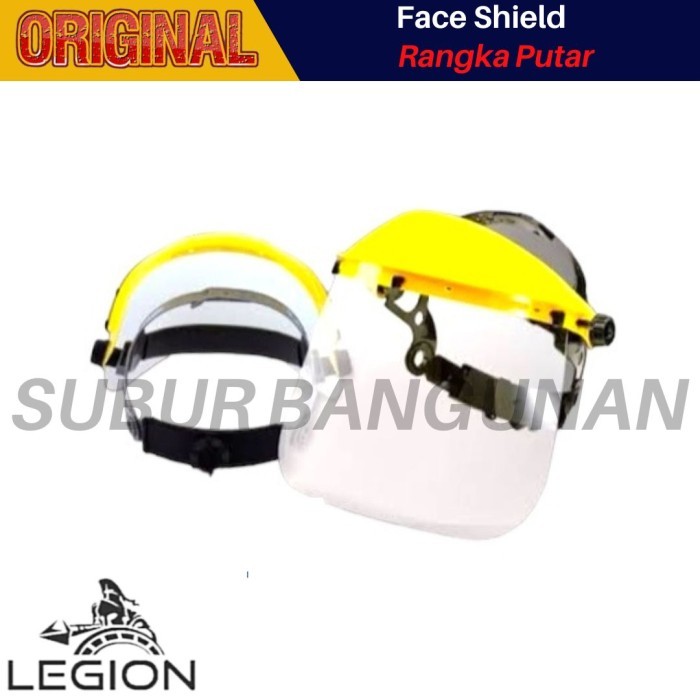 Jual Full Face Shield LEGION Safety Muka APD pelindung wajah Gerinda ...