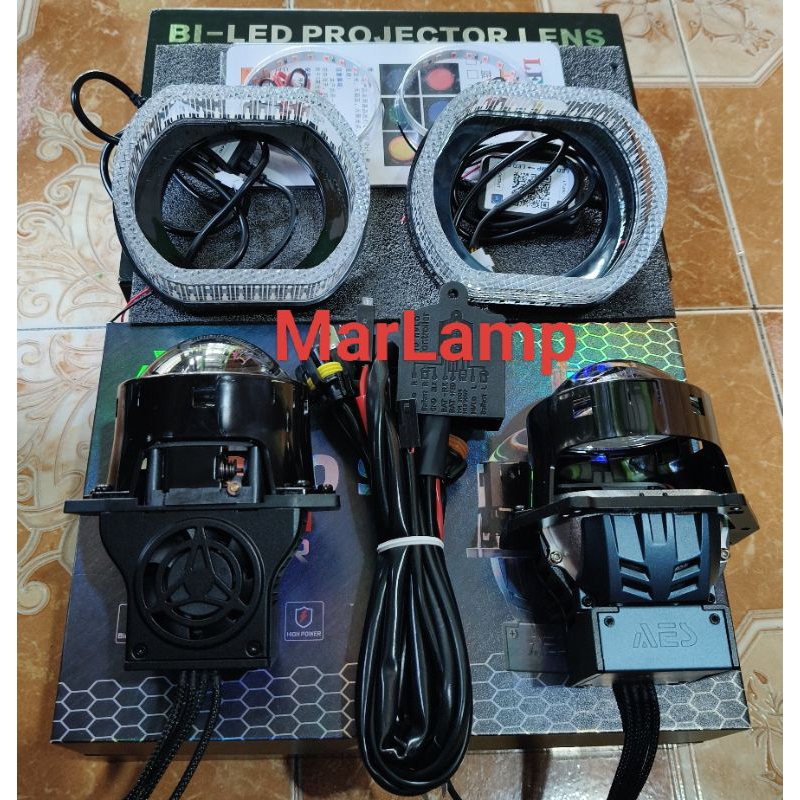 Jual Paket Biled AES Turbo SE Ultra 3inch Bi-Laser 1Sett ( 2biled ...