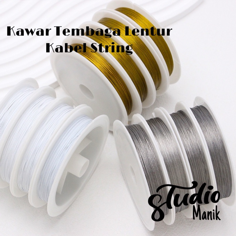 Jual Kabel String 0.35 Kawat Tembaga Lentur (1 ROLL) | Shopee Indonesia