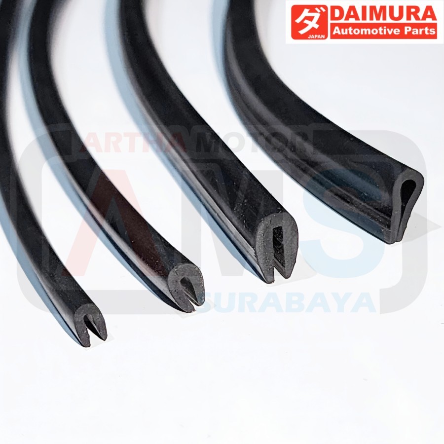 Jual Karet List Lis Helm U Jepit Panel Plat Kaca Jendela Pintu Jok ...