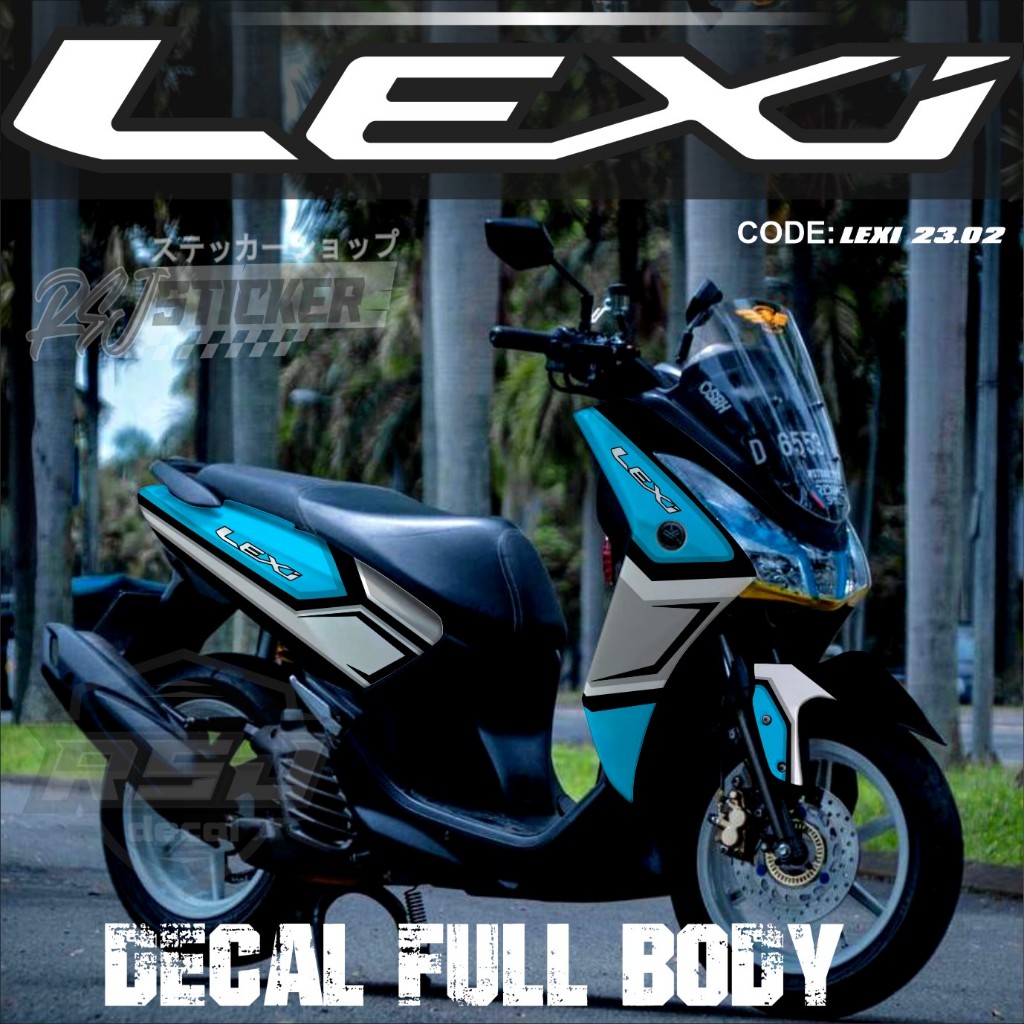 Jual Decal Sticker Stiker Yamaha LEXI Full Body FullBlok Dekal stiker ...