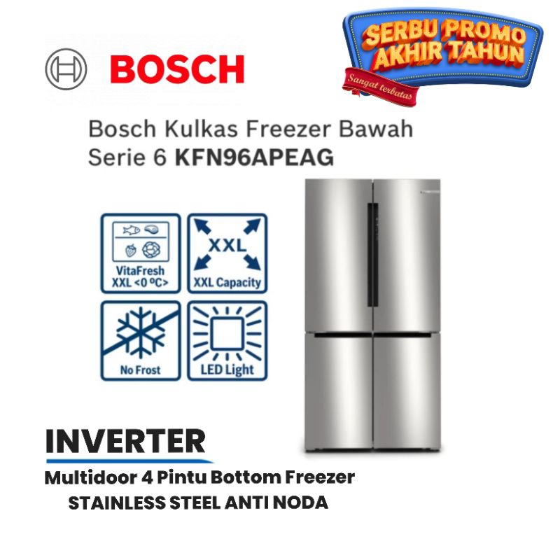 Jual BOSCH Kulkas Multidoor 4 Pintu FRENCH DOOR BOTTOM FREEZER ...