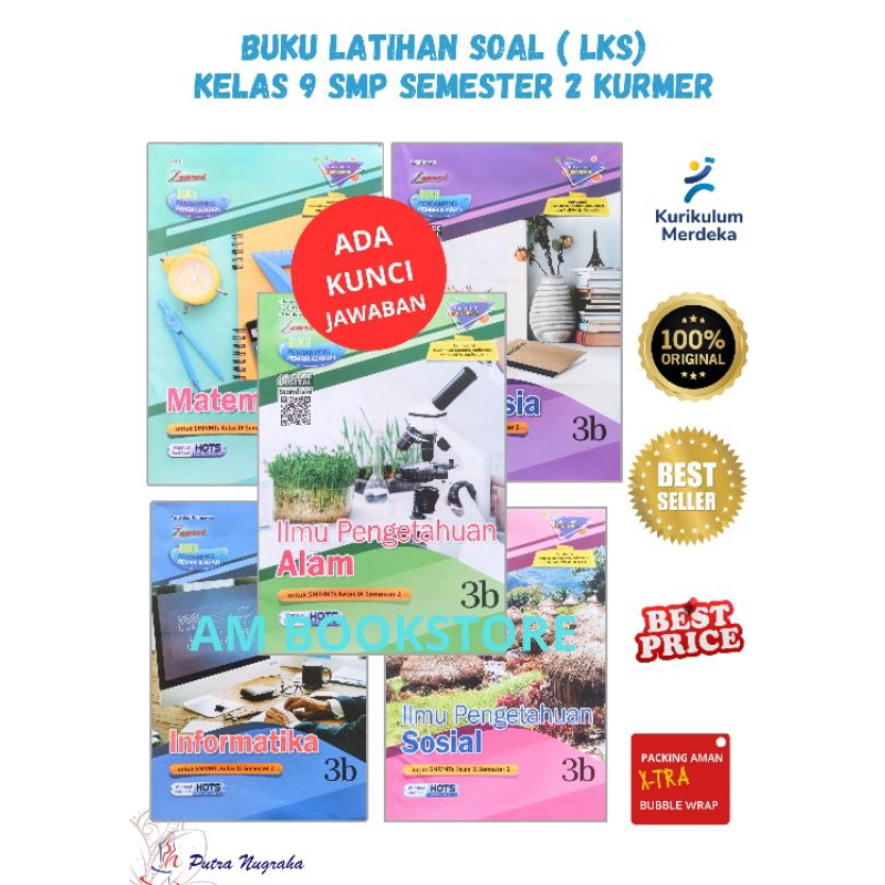 Jual BUKU LATIHAN SOAL ( LKS ) ZAMRUD UNTUK KELAS 9 ( TIGA ) SMP/MTS SEMESTER 2 KURIKULUM ...