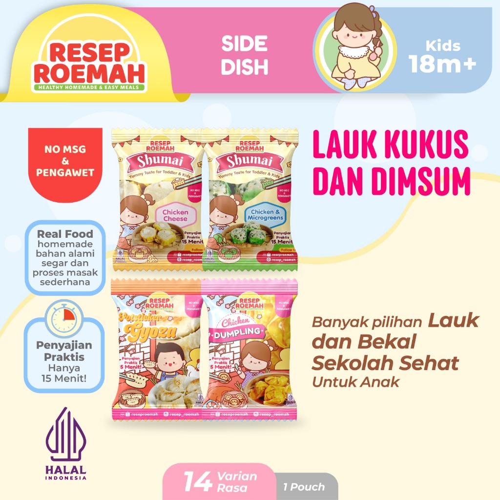 Jual Resep Roemah / Lauk Kukus dan Dimsum / Bekal Sekolah Anak ...