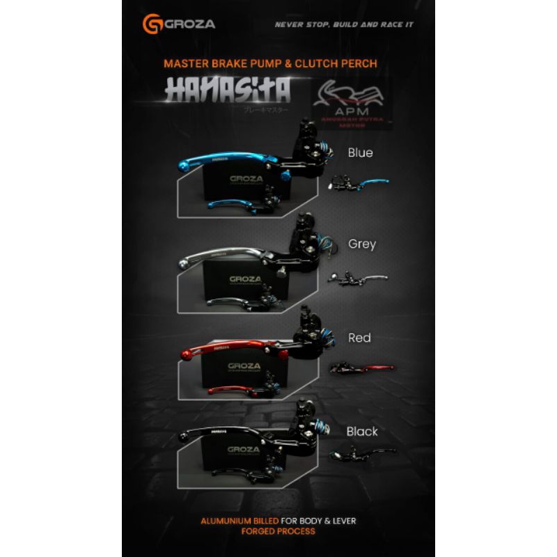 Jual MASTER REM GROZA HANASITA 16MM | Shopee Indonesia