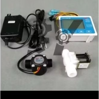 Jual Digital Flow Meter ZJ-LCD-M+Flow Sensor 1/2 inch+Solenoid Valve+Adaptor Komplit Set ...