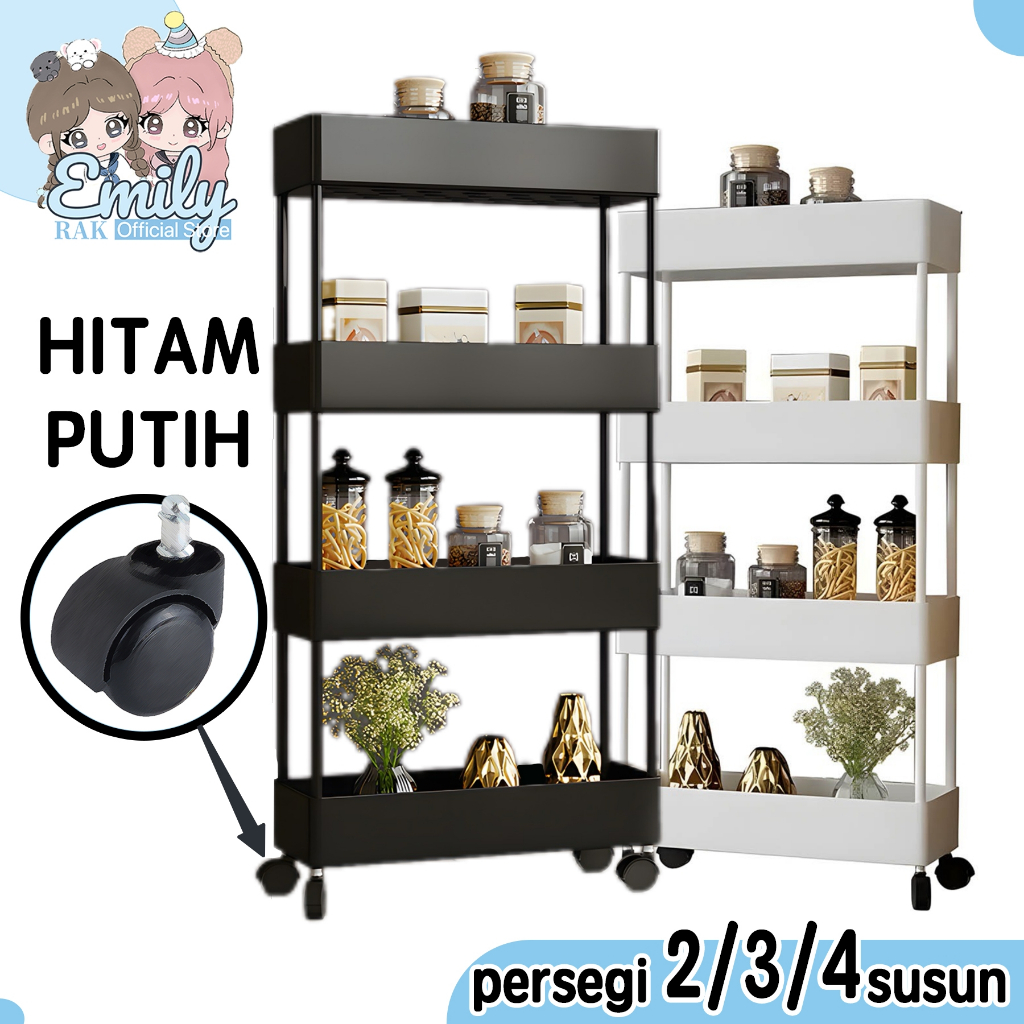 Jual (RAK) Rak Susun 2/3/4 Tingkat Serbaguna Stacking Shelves Rak Kamar ...