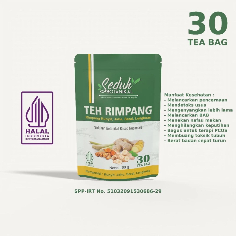 Jual SEDUH BOTANIKAL Teh Rimpang | Resep JSR | Teh Kunyit Jahe Serai ...