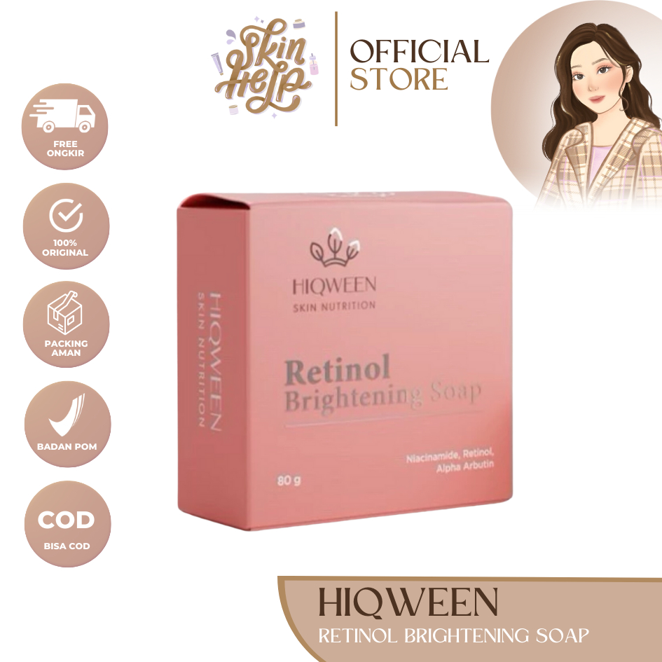 Jual Hiqween - Retinol Brigthening Soap | Facial Wash Sabun Cuci Muka ...