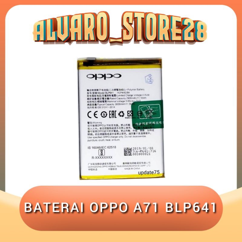 Jual Baterai OPPO BLP641 A71 | Shopee Indonesia