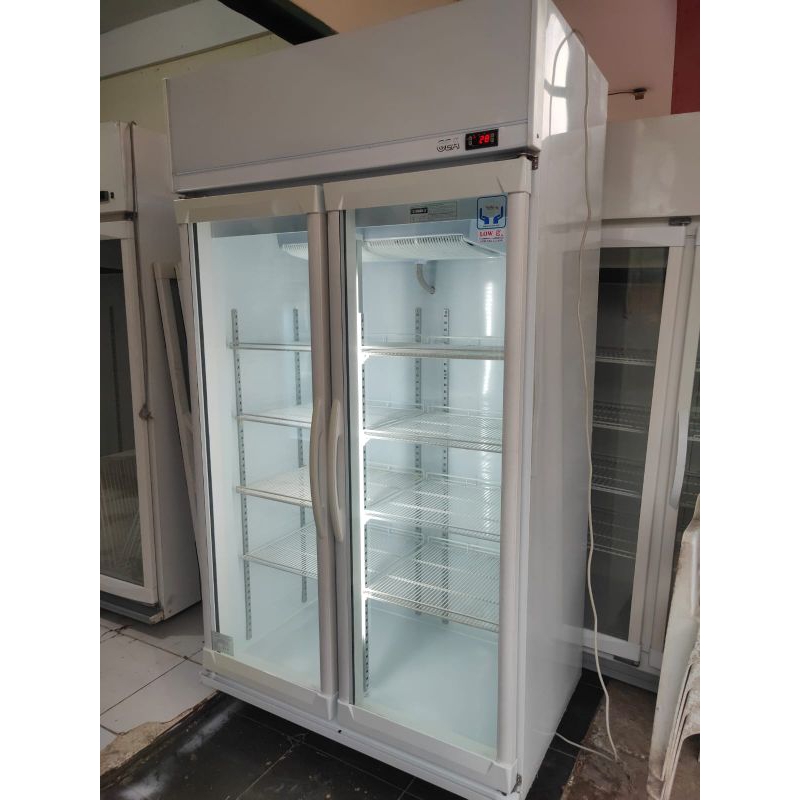 Jual SECOND/BEKAS SHOWCASE 2 PINTU MERK GEA/DISPLAY COOLER GEA | Shopee ...