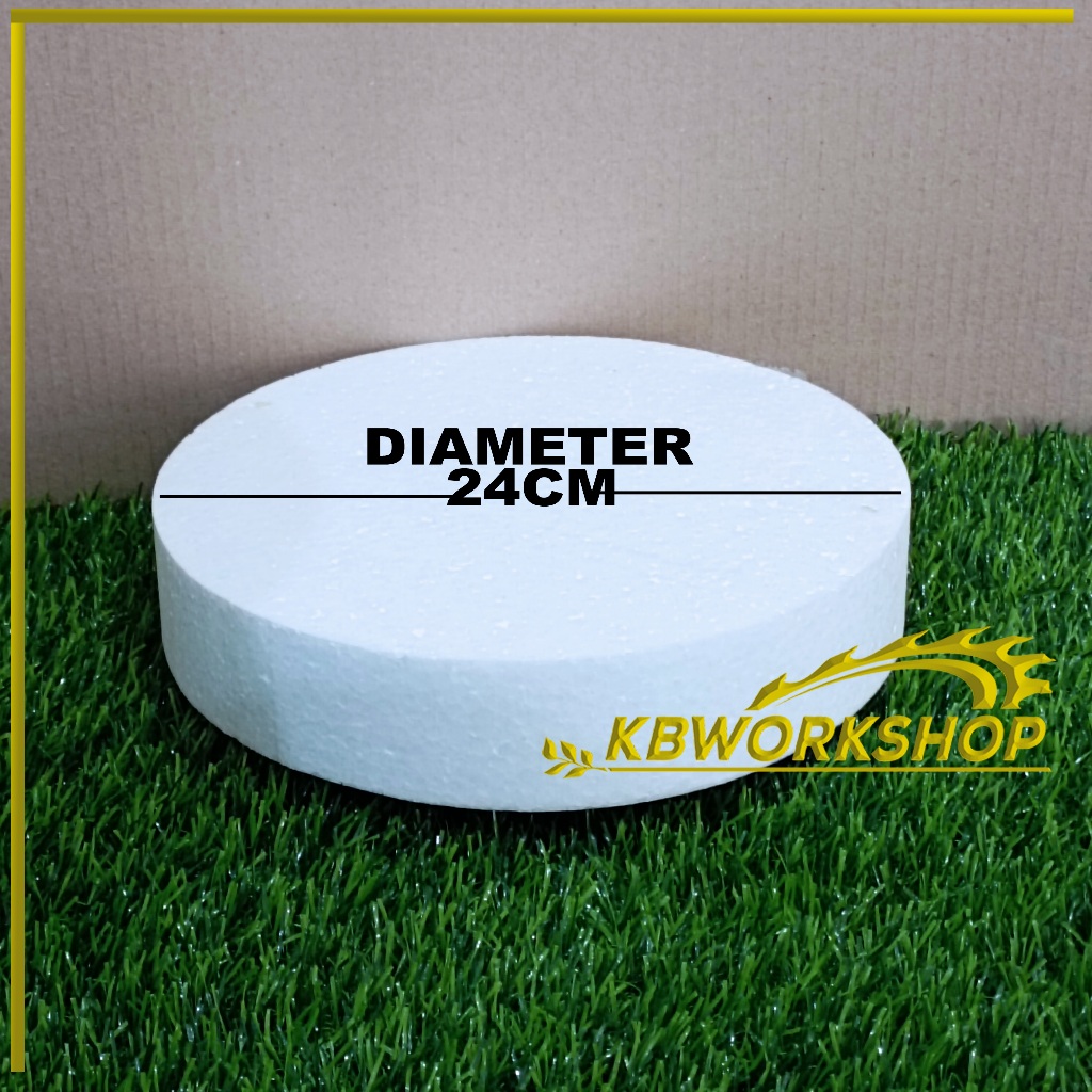 Jual Styrofoam Gabus Lingkaran Bulat Diemater 24cm | Shopee Indonesia