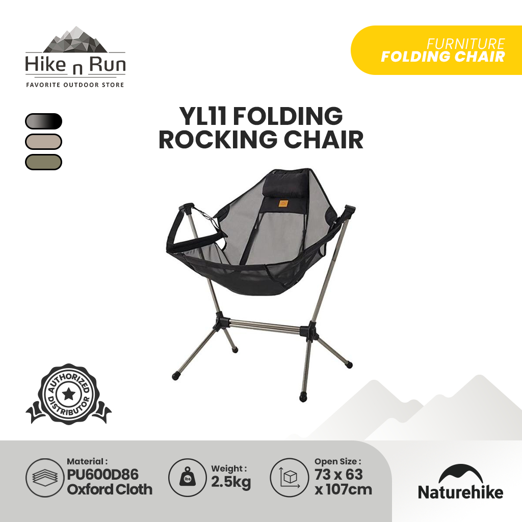 Jual Naturehike YL11 NH21JJ004 Kursi Lipat Camping Folding Rocking ...