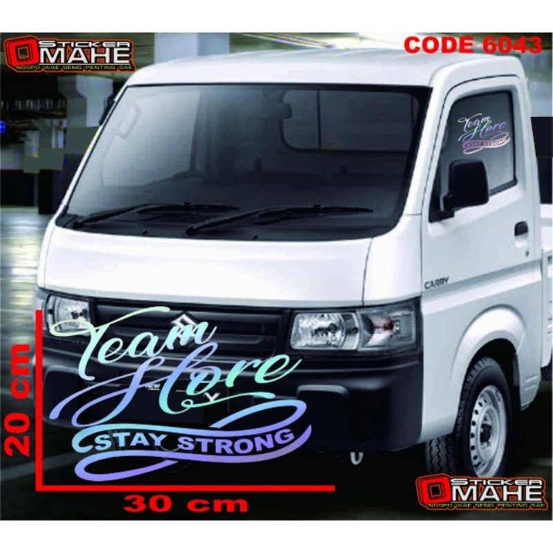 Jual Cutting sticker stiker mobil Truck dan pickup kap depan kabin ...