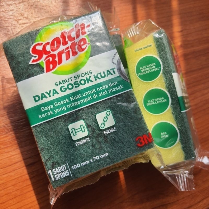 Jual Sabut Spons Scotch Brite 3M Sabut Spons | Shopee Indonesia