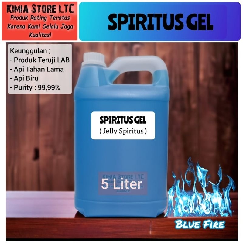 Jual SPIRITUS GEL 5LITER / JELLY SPIRITUS 5LITER / SPIRITUS GEL BIRU ...