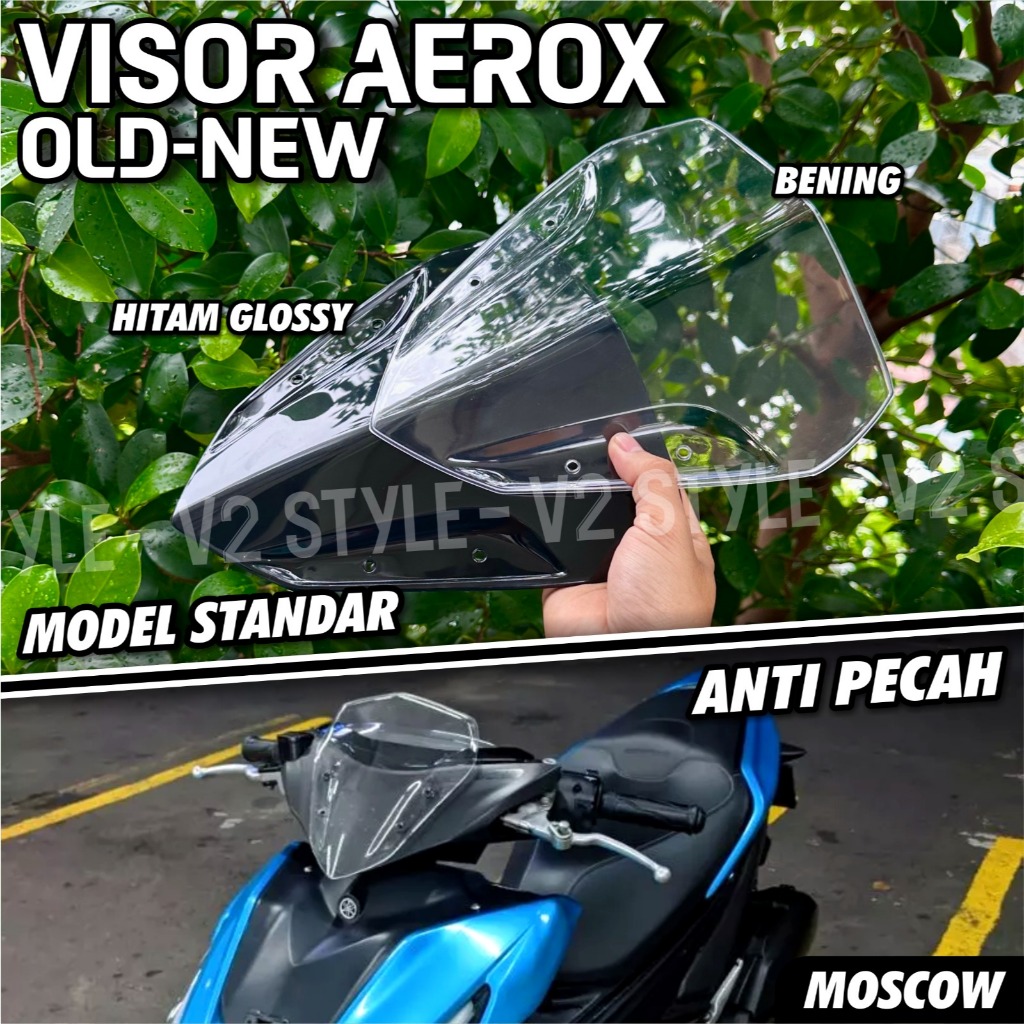Jual WINDSHIELD AEROX ALL NEW DAN OLD 155 CONNECTED PNP WINSIL aerox ...