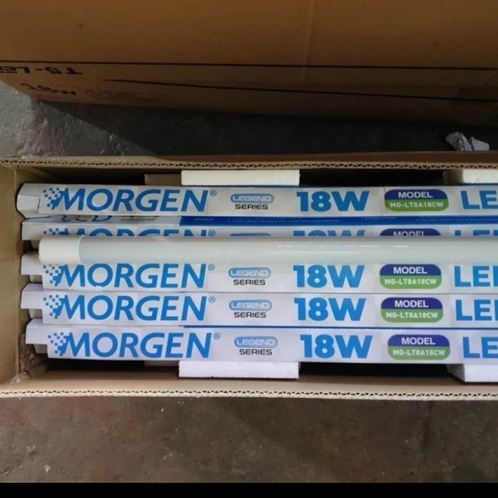 Jual lampu neon tl t8 led 18w 120cm ,60cm 9w putih morgen - 18w natural ...