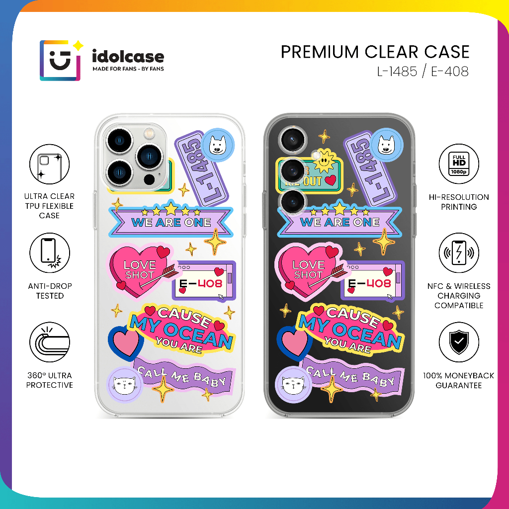 Jual Clear Case L1485 E408 Tahan Benturan NFC And Wireless Charging ...