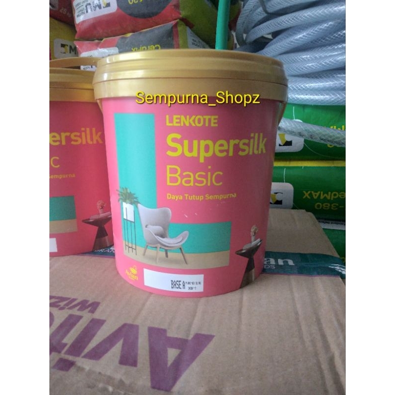 Jual Cat Lenkote Supersilk basic 2.5 L cat plafon tembok interior ...