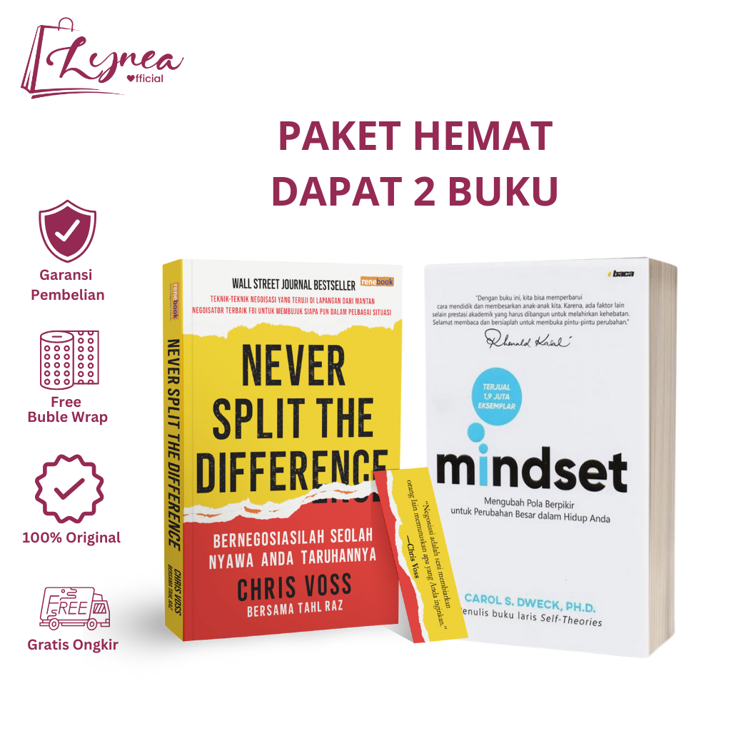 Jual [SPESIAL BONUS] Buku Never Split the Difference - Mindset (Edisi Revisi) | Shopee Indonesia