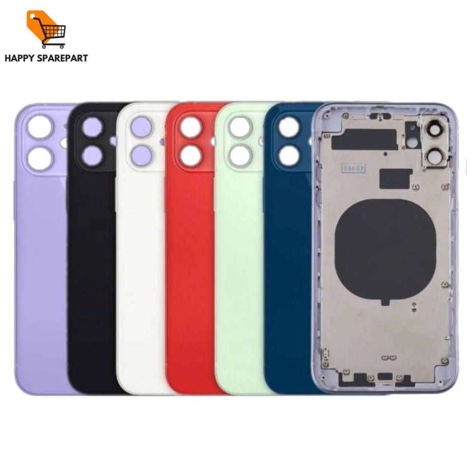 Jual HOUSING IP 12 / 12 MINI BACK CASSING CASING BACKDOOR NEW FULLSET ...