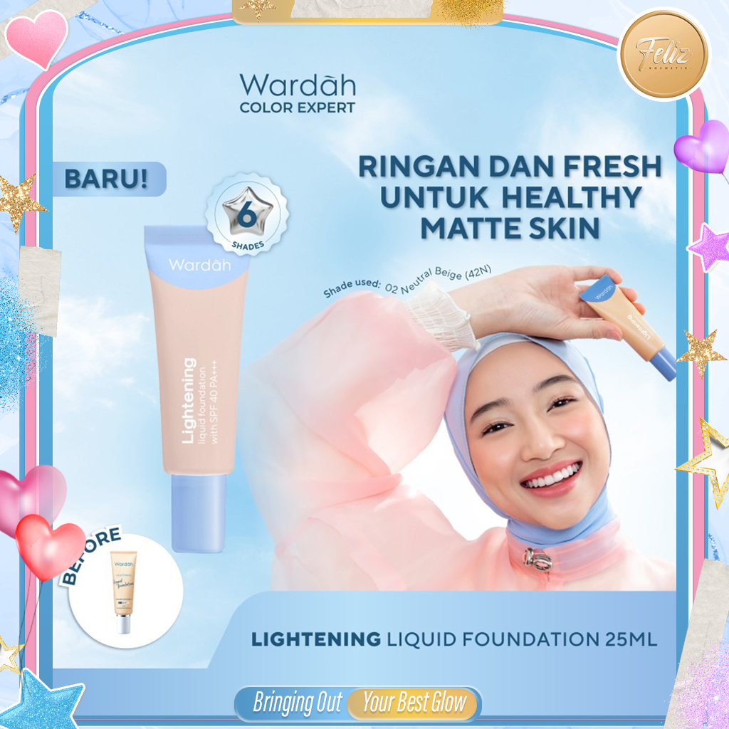 Jual * FELIZ * WARDAH Lightening Liquid Foundation 6ml (Sachet ...