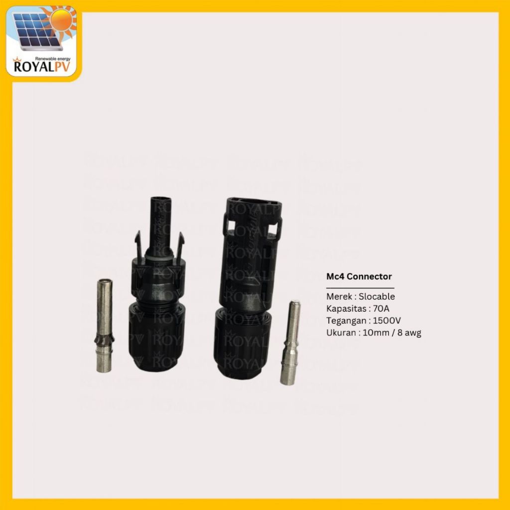 Jual Slocable mc4 connector 10mm 8awg konektor mc4 panel surya 10mm | Shopee Indonesia
