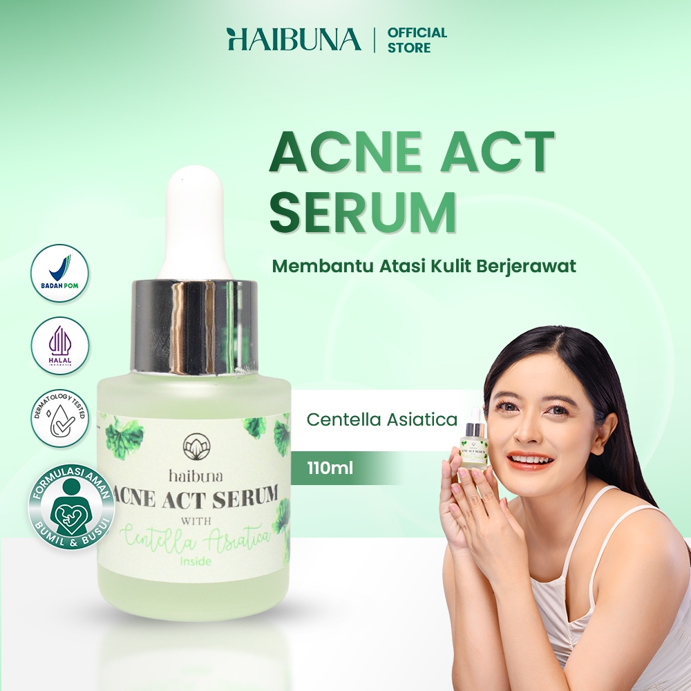 Jual Haibuna Acne Act Serum - Acne Treatment Serum 20ml Serum Wajah ...